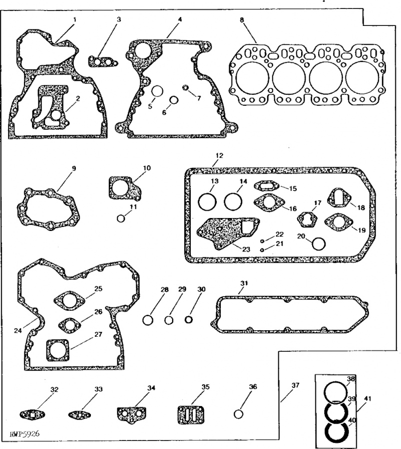 RE16921 KIT EMPACADURAS COMPLETO - Gepsa